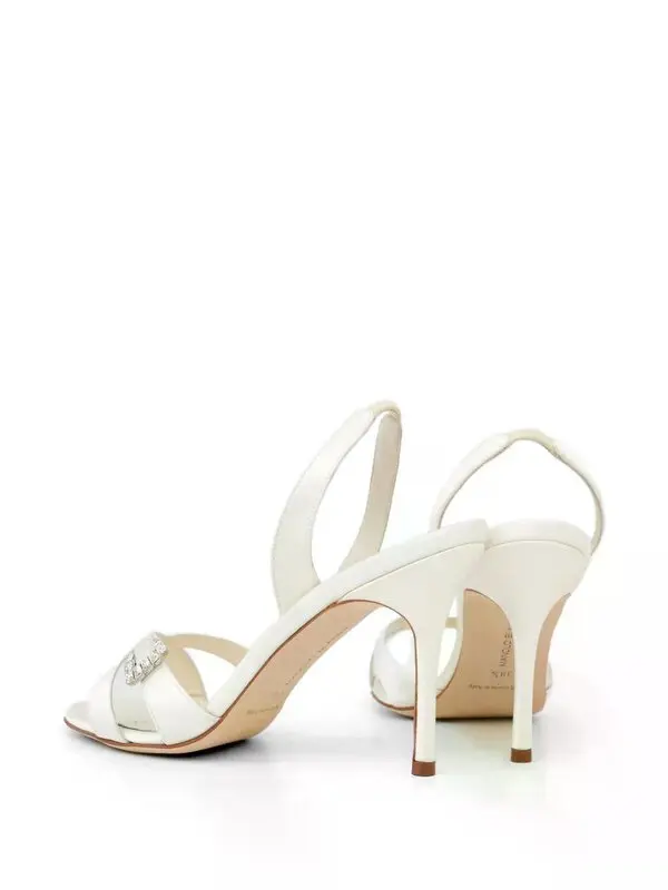Manolo Blahnik Ramisli Crystal-embellished Strap Sandals