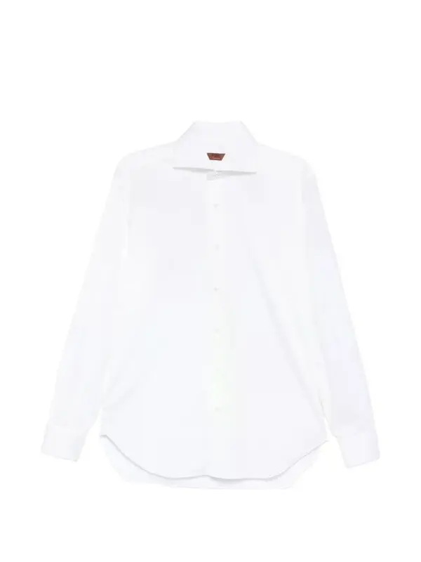 BARBA NAPOLI Curved-hem Shirt - White