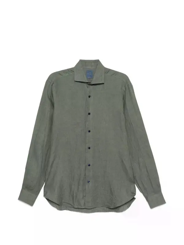 BARBA NAPOLI Button Shirt - Green