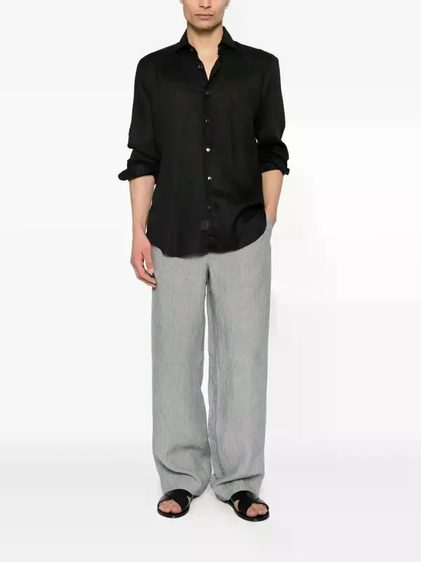 BARBA NAPOLI Long-sleeve Shirt - Black