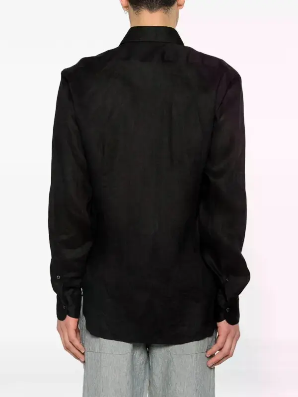 BARBA NAPOLI Long-sleeve Shirt - Black