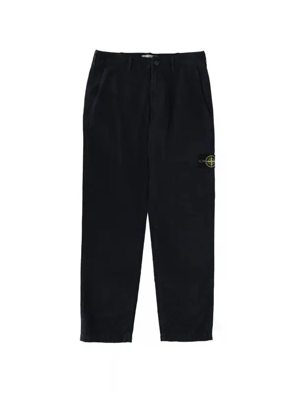 Stone Island Logo-patch Trousers - Blue