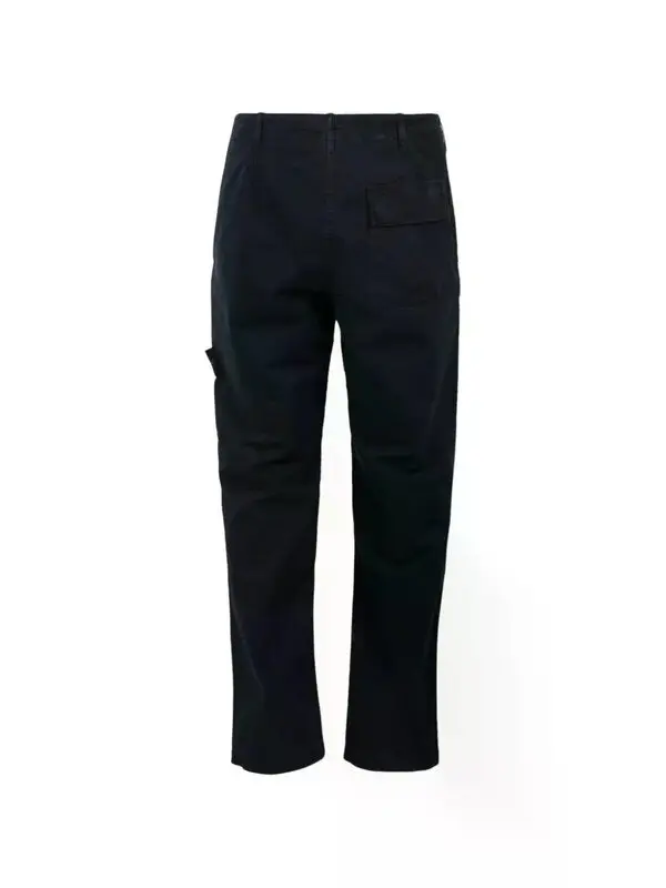 Stone Island 3100044 Brushed Organic Cotton Canvas Chino Trousers - Blue