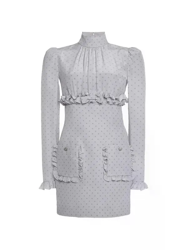 Alessandra Rich Ruffled-detail Mini Dress