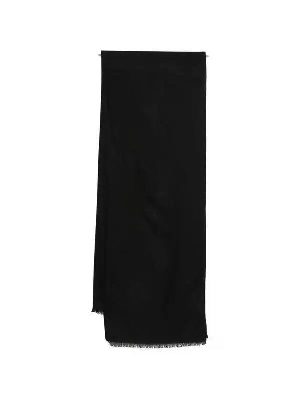 Max Mara Mxapalmeti Fringed Scarf - Black
