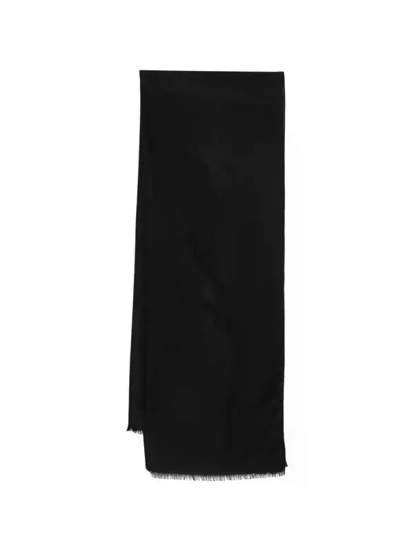 Max Mara Mxapalmeti Fringed Scarf - Black