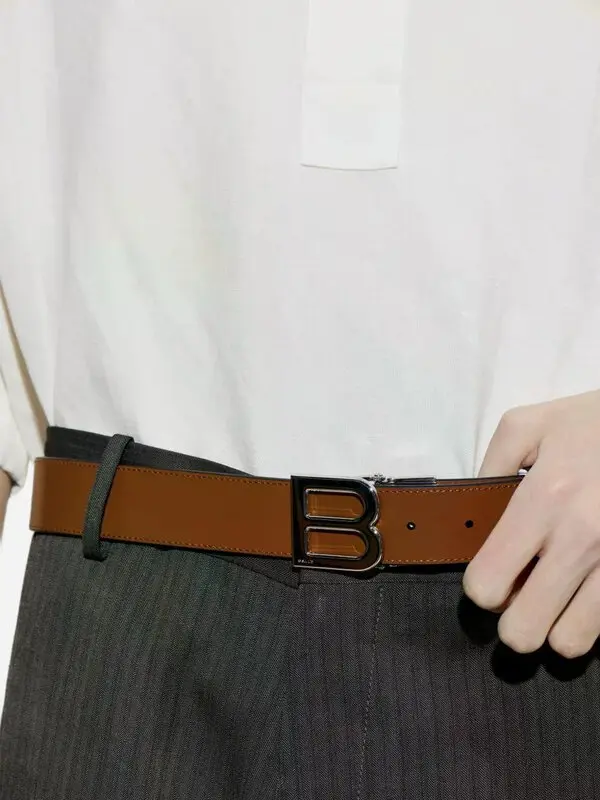 Bally B-logo Leather Belt