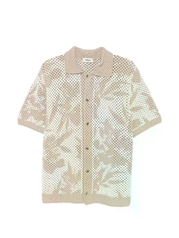 Altea Floral Open-knit Shirt