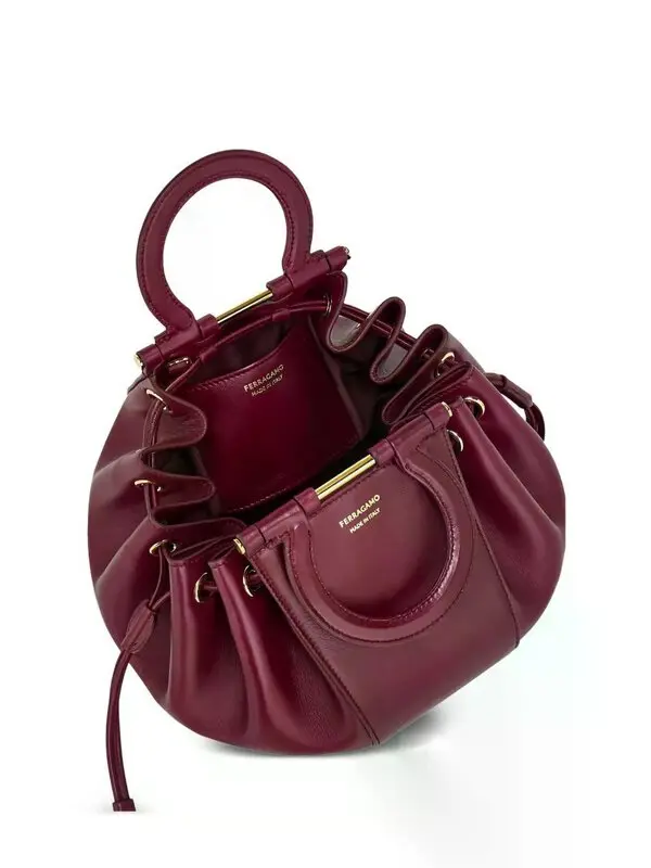 Ferragamo Round-Handle Tote Bag - Red - 30% Off | Editorialist