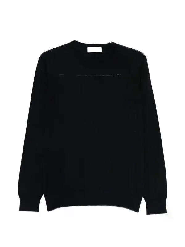 DELLA CIANA Long-sleeve Crew Neck Sweater - Blue