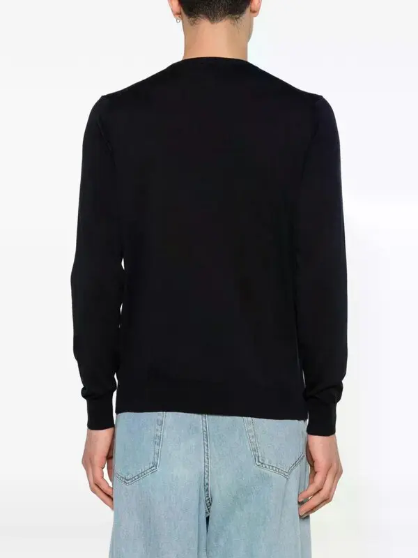 DELLA CIANA Long-sleeve Crew Neck Sweater - Blue
