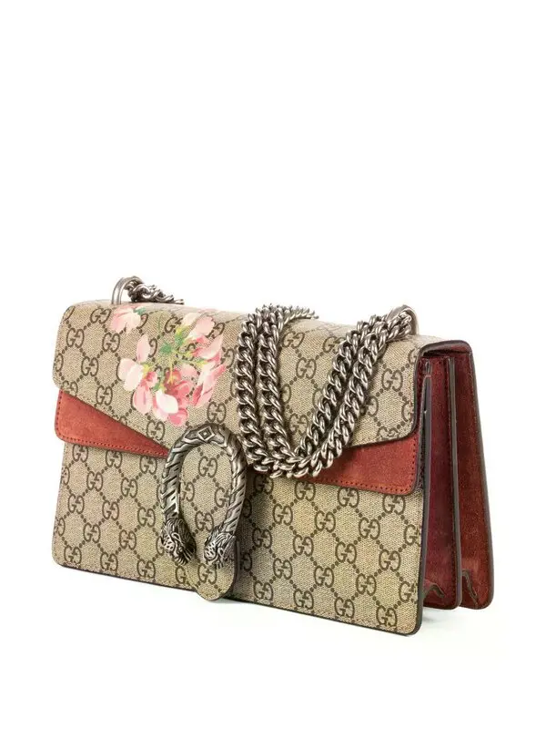 Gucci Dionysus Gg-pattern Floral-print Shoulder Bag - Neutrals