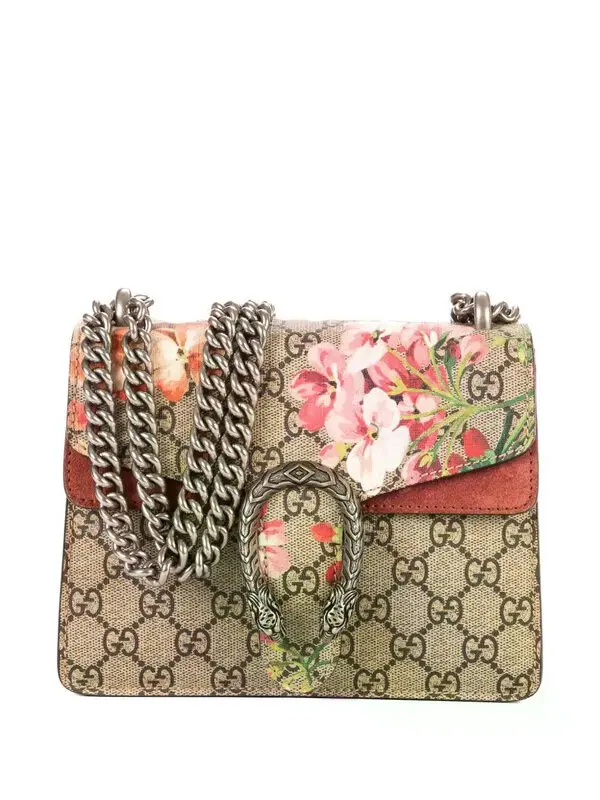 Gucci Dionysus Gg Floral-print Shoulder Bag - Neutrals