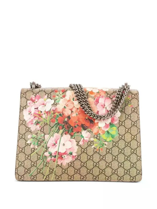 Gucci Dionysus Floral-print Chain Shoulder Bag - Neutrals
