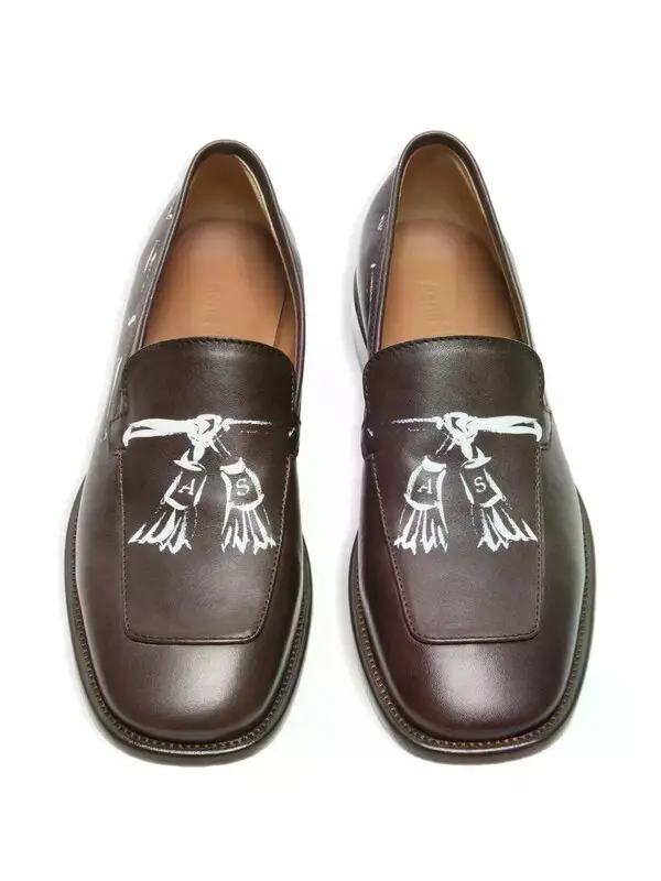 Acne Studios Graphic Leather Loafers