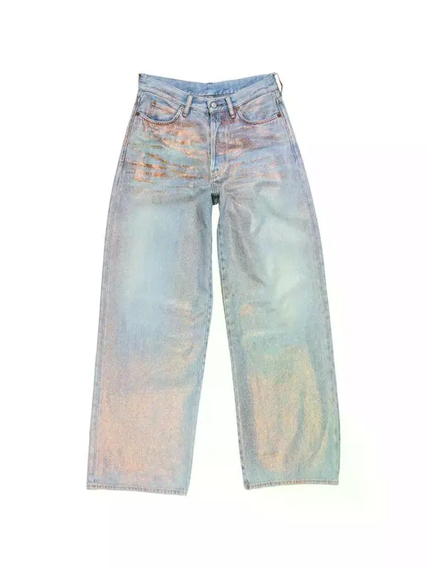 Acne Studios Loose Glitter Jeans - Blue