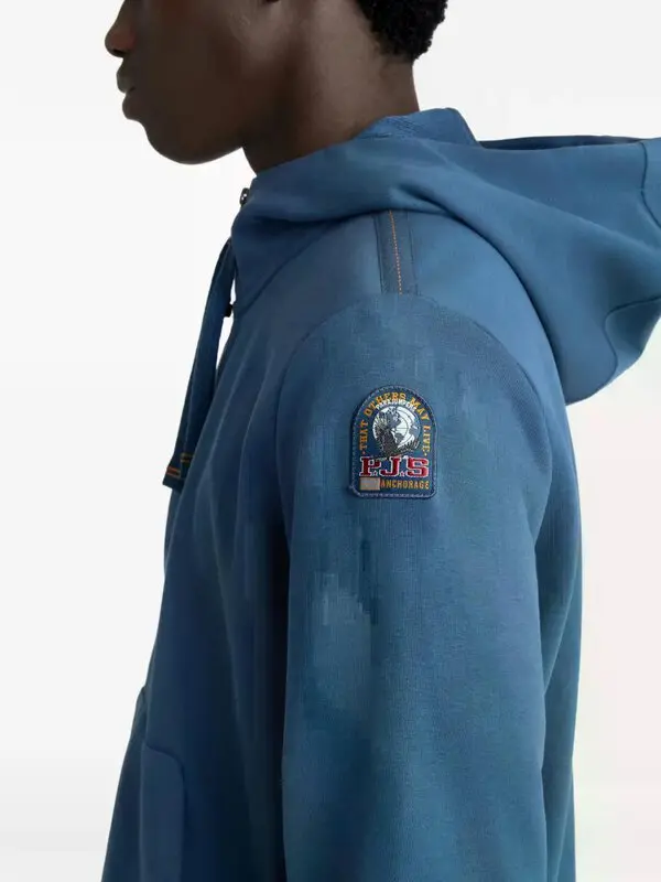 PARAJUMPERS Charlie Easy Kangaroo Pocket Hoodie - Blue