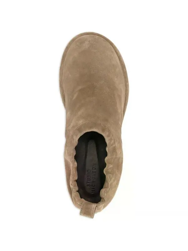 Studio Nicholson Elastic-back Suede Slippers - Neutrals