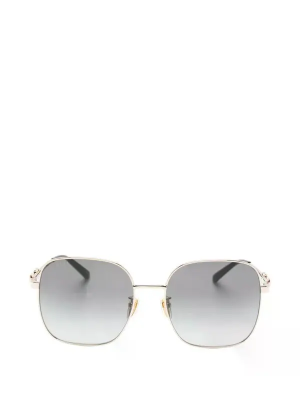Gucci Horsebit Geometric Sunglasses - Gold