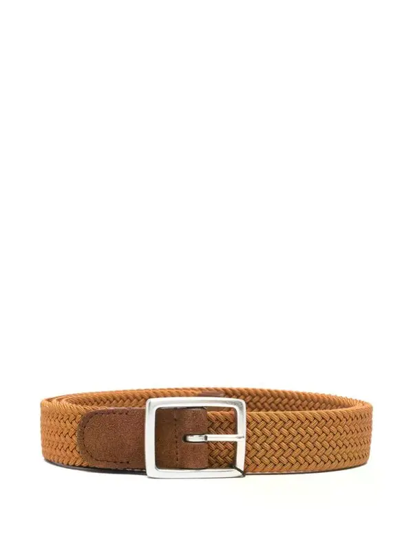 DELL'OGLIO Woven Suede Belt