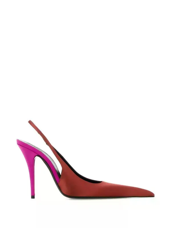 Saint Laurent Deroche Slingback Pumps - Red