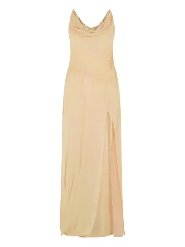 Blumarine Cowl-neck Maxi Dress