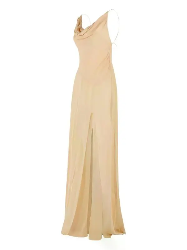 Blumarine Cowl-neck Maxi Dress