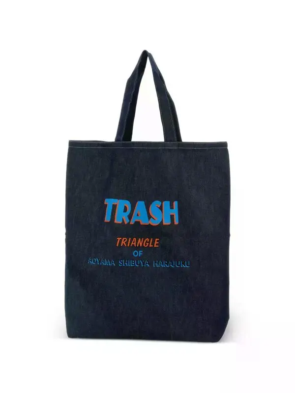 Needles Large Denim Tote Bag - Blue