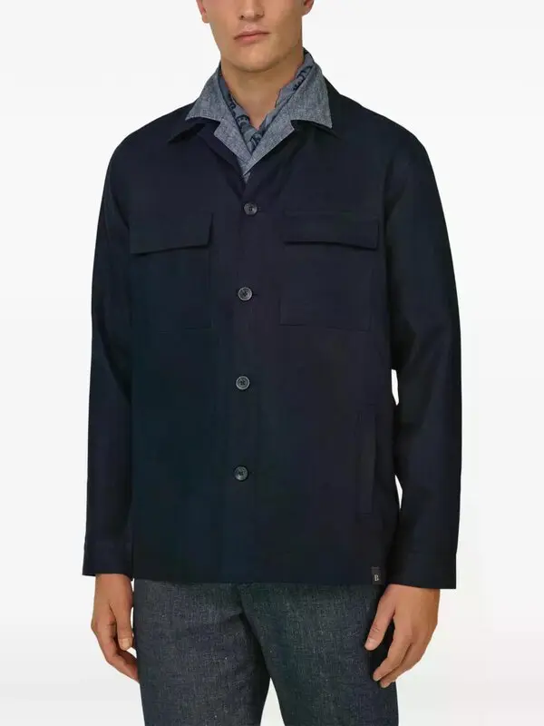 Boggi Milano Link Closed-collar Shirt Jacket
