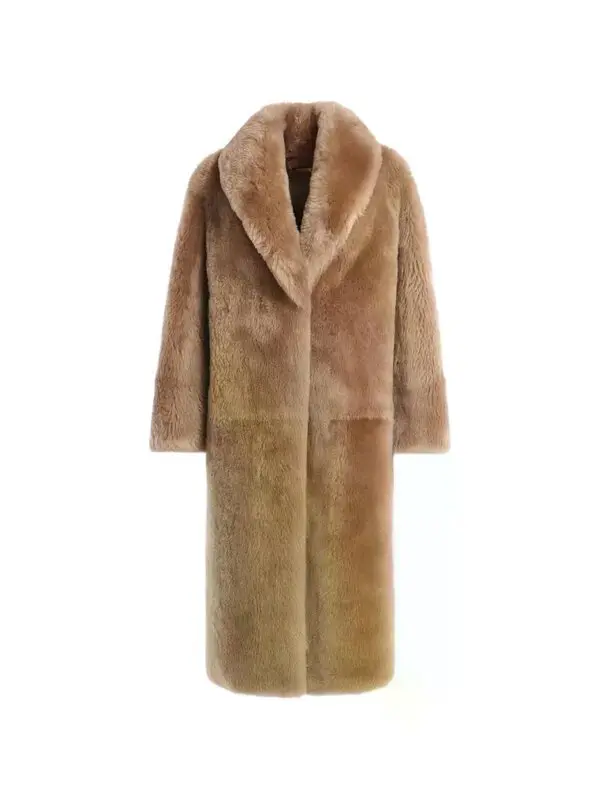 Nour Hammour Anaïs Fur Coat - Neutrals
