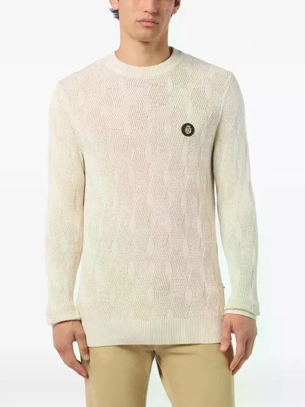 BILLIONAIRE Round-neck Sweater - Neutrals