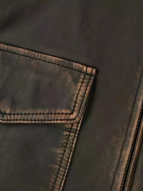 COLAMARINO Zip-up Leather Jacket