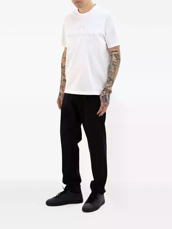Paul & Shark Logo-embroidered T-shirt