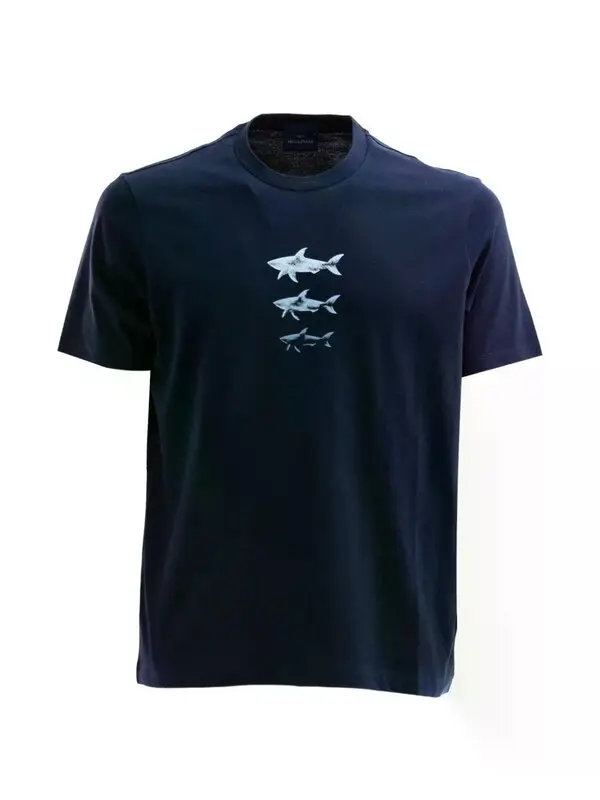 Paul & Shark Shark-print T-shirt - Blue