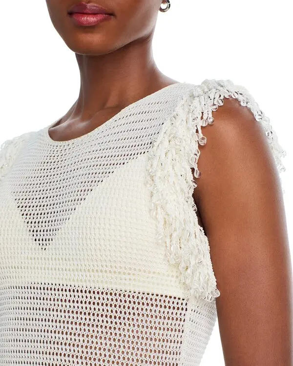 Paris Georgia Fringe Trimmed Dress