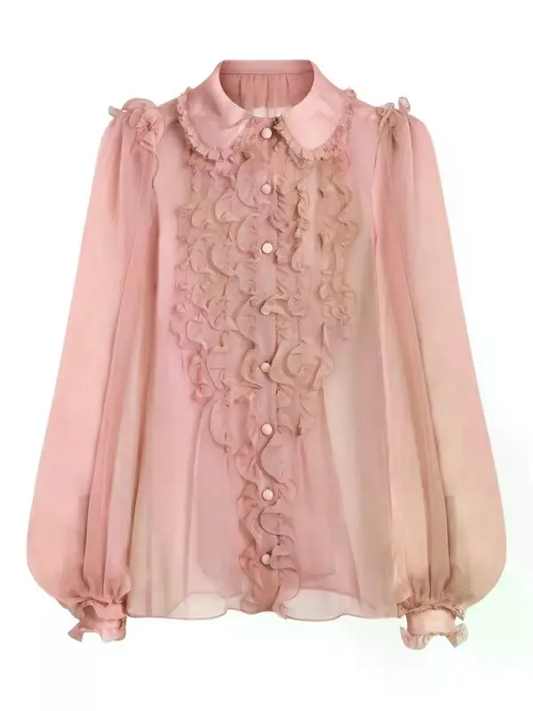Dolce & Gabbana Ruffled Buttoned Top