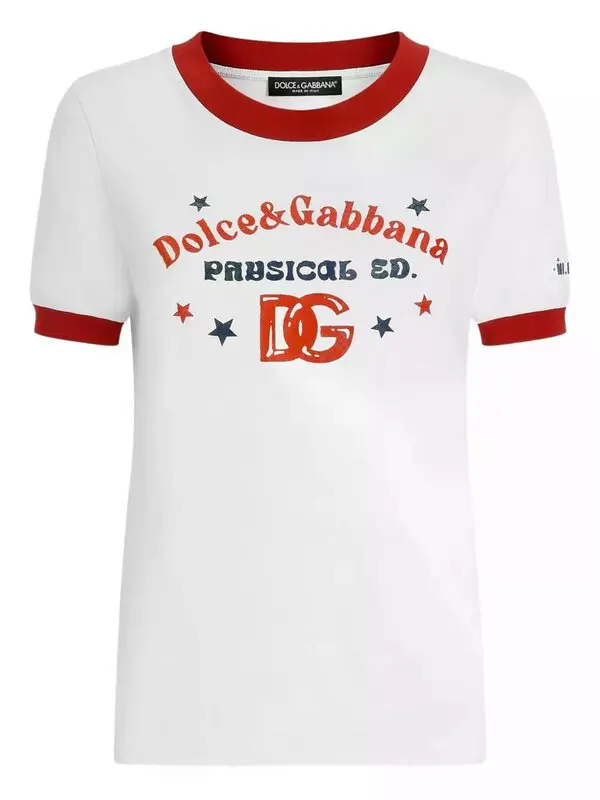 Dolce & Gabbana Logo-print Cotton T-shirt - White