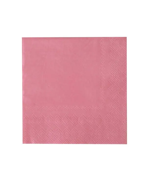JOLLITY & CO Solid Shade Colors, Paper Party Large Napkins, Set Of 16 - Amaranth