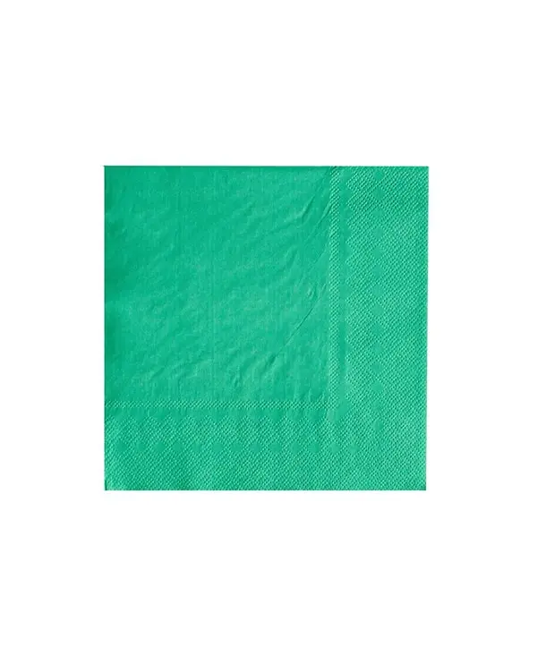 JOLLITY & CO Solid Shade Colors, Paper Party Large Napkins, Set Of 16 - Grass