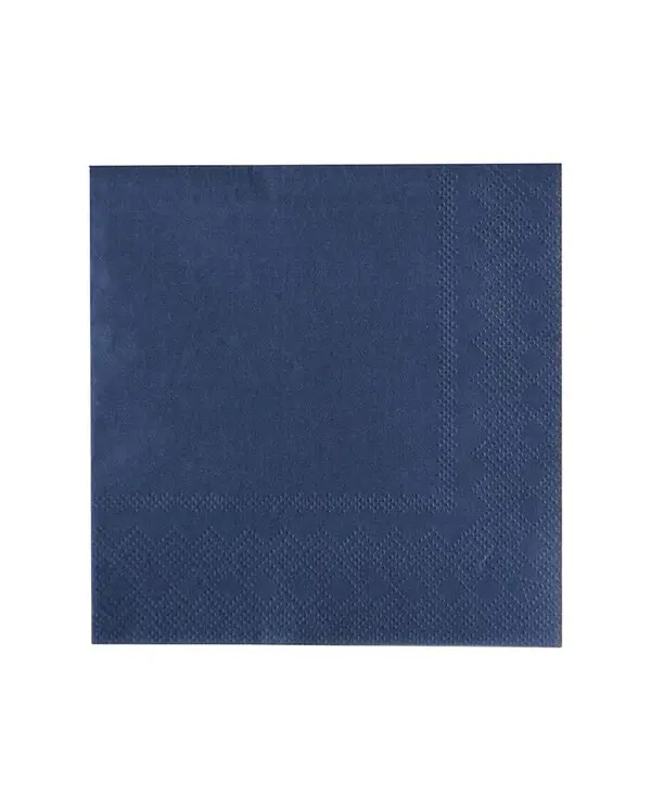 JOLLITY & CO Solid Shade Colors, Paper Party Large Napkins, Set Of 16 - Midnight