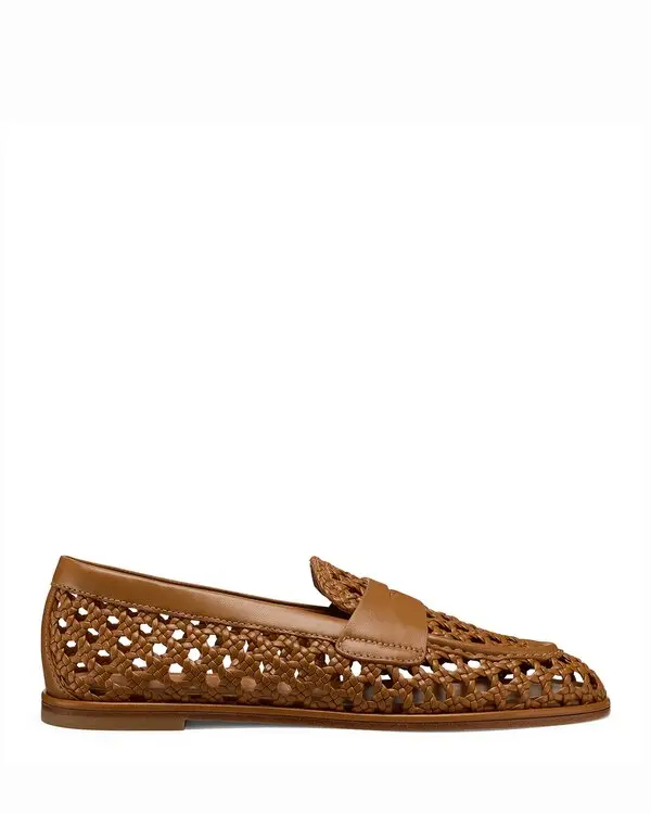 STUART WEITZMAN Spencer Woven Loafers - Boho Tan