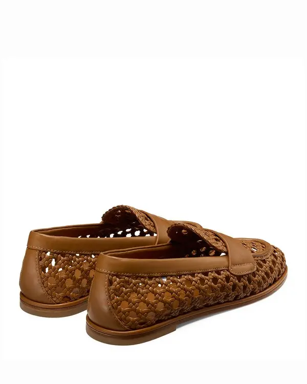 STUART WEITZMAN Spencer Woven Loafers - Boho Tan