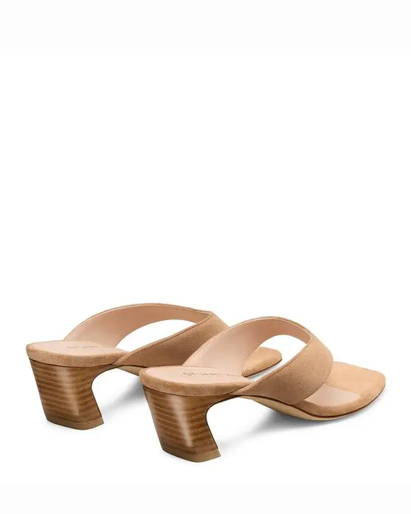 STUART WEITZMAN Stassi 50 Thong Sandals - New Camel