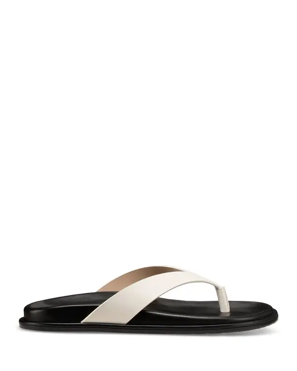 STUART WEITZMAN Mary Kate Thong Sandals - Cream