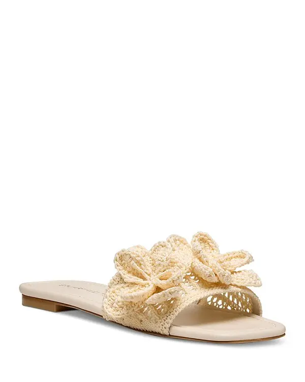 STUART WEITZMAN Lotus Slides - Chalk