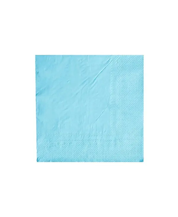 JOLLITY & CO Solid Shade Colors, Paper Party Cocktail Napkins, Set Of 20 - Cloud