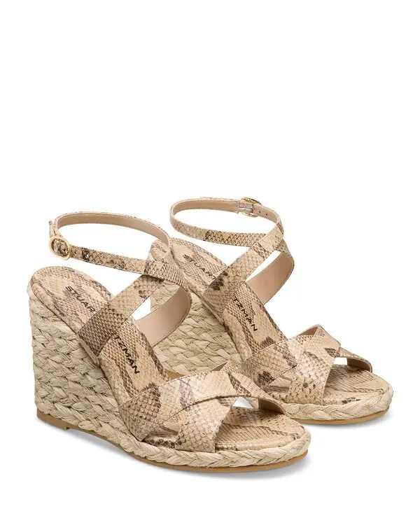 STUART WEITZMAN Alyssa Espadrille Wedge Sandals