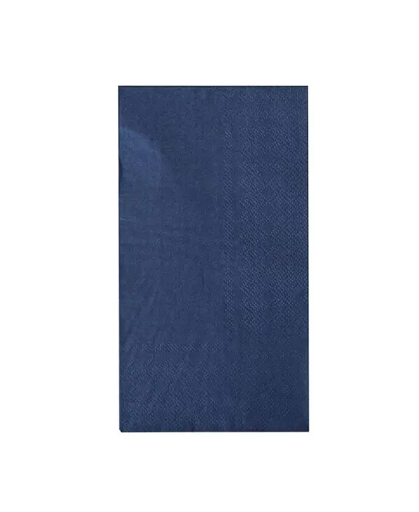 JOLLITY & CO Solid Shade Colors, Paper Party Guest Napkins, Set Of 16 - Midnight