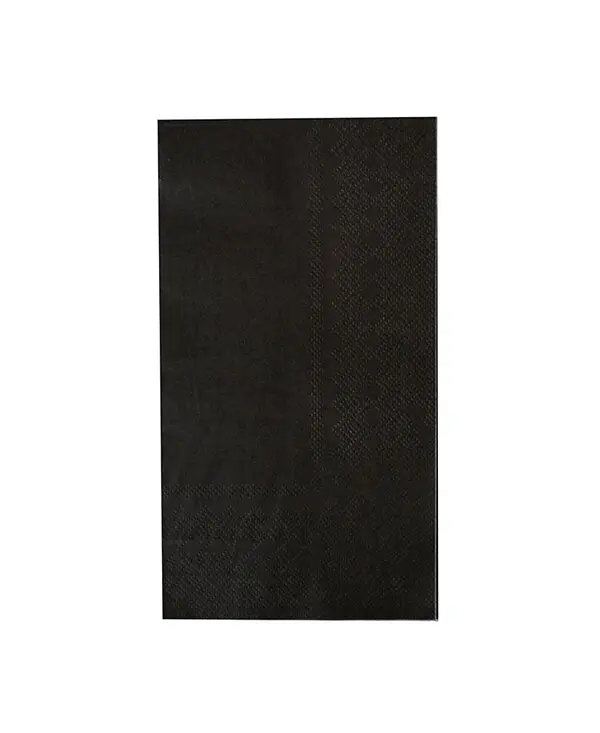 JOLLITY & CO Solid Shade Colors, Paper Party Guest Napkins, Set Of 16 - Onyx