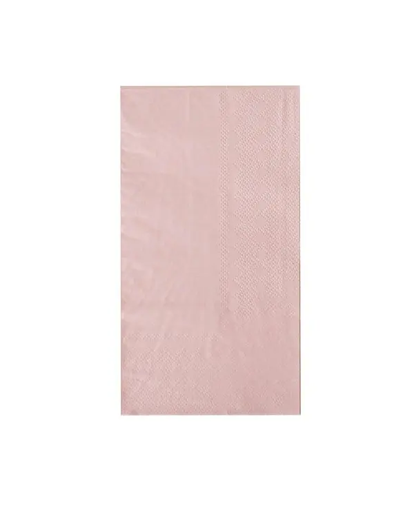 JOLLITY & CO Solid Shade Colors, Paper Party Guest Napkins, Set Of 16 - Petal